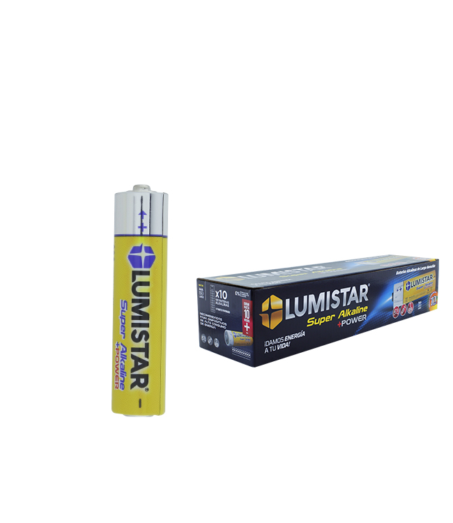 BAT06- BATERÍAS ALCALINAS TRIPLE A (AAA LR3) - Lumistar